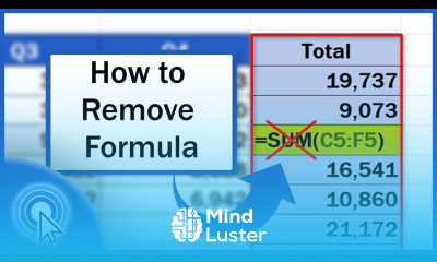 Learn How to Remove a Formula in Excel The Easiest Way - Mind Luster