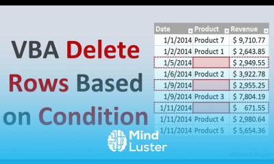 Learn VBA Macro to Delete Rows Based on Cell Values - Mind Luster