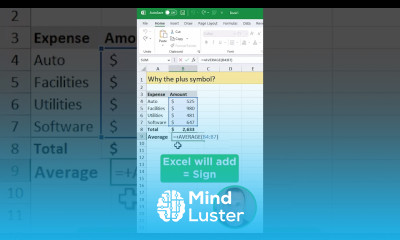 Learn Excel Formula Hack Start Formulas With A Symbol - Mind Luster