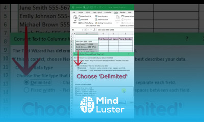 Learn Text to Columns in Microsoft Excel - Mind Luster