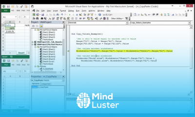 Learn How to Write VBA Macros to Copy and Paste VALUES in Excel Part 2 of 3 - Mind Luster