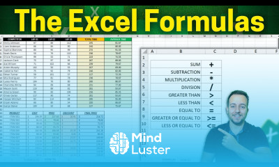 Learn The Most Important Excel Formulas with Practical Examples Excel for Beginners - Mind Luster