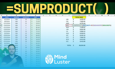 Learn SUMPRODUCT function in Excel with Practical Examples Is it better ...
