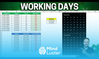 Learn How to Calculate Workdays in Excel Find End date and Days between ...