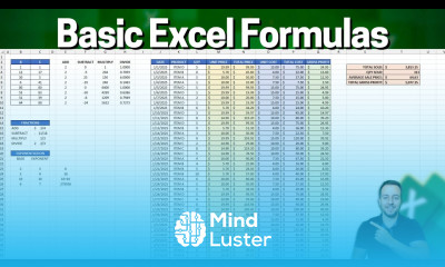 Learn Basic Excel Formulas Add Subtract Multiply Divide Fractions and Exponentiation - Mind Luster