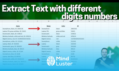 Learn Left Mid Right Len Find Functions with Different Digits in Each Item - Mind Luster