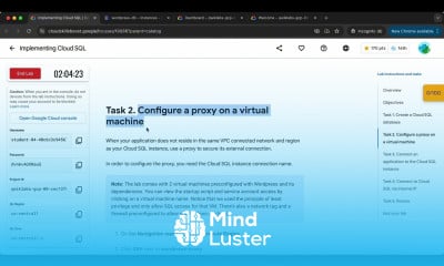 Learn Implementing Cloud SQL - Mind Luster