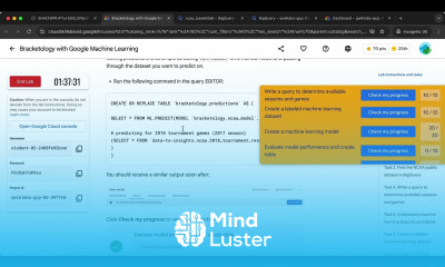 Learn Bracketology with Google Machine Learning GSP461 - Mind Luster