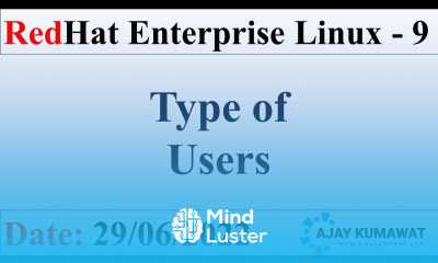 Learn Type of Users in Linux in Hindi RedHat Enterprise Linux 9 RHCSA RHCE RHEL 9 Ajay Kumawat ...