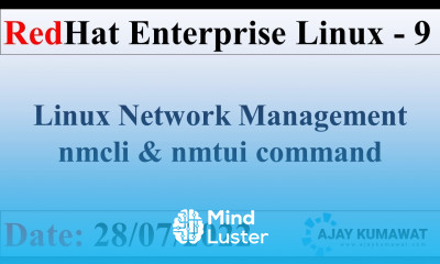 Learn nmcli nmtui command Network Management in Linux RedHat Enterprise Linux 9 RHCSA RHCE RHEL9 ...