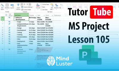 Learn Microsoft Project Lesson 105 Changing Report Themes - Mind Luster