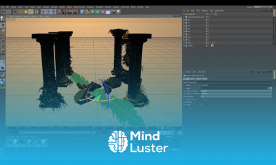 Learn Cinema 4D Tutorial Creating A Temple Ruin Part 5 Scene Texture Light and Render - Mind Luster