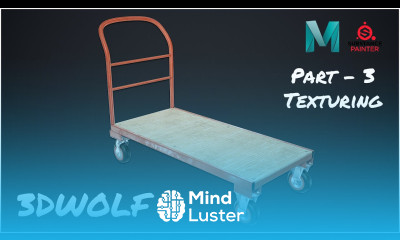 Learn Maya 3D Modeling Tutorial Platform Trolley Part 3 Texturing Game Assets Modeling - Mind Luster