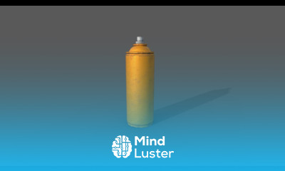 Learn Baking Texturing A Lowpoly Aerosol Spray Paint Can in Substance ...