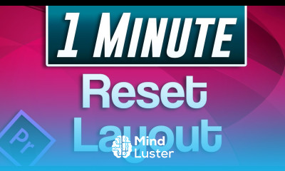 Learn Premiere Pro CC How to Reset Layout Workspace Restore Lost ...