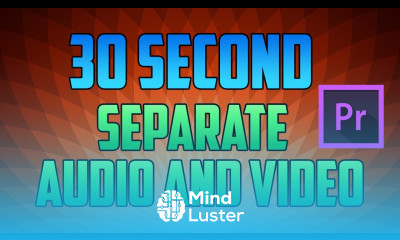 Learn Premiere Pro CC How to Separate Audio and Video - Mind Luster