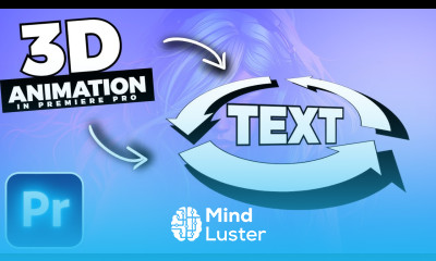 Learn How To Animate 3D SPINNING TEXT In Premiere Pro - Mind Luster