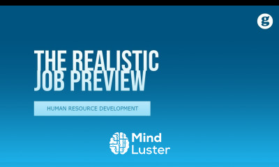 Learn The Realistic Job Preview - Mind Luster