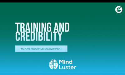 Learn Training and the Supervisor s Credibility - Mind Luster