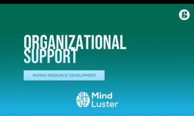 Learn Organizational Support - Mind Luster