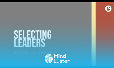 Learn Selecting Leaders - Mind Luster