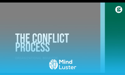 Learn The Conflict Process - Mind Luster
