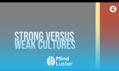 Learn Strong versus Weak Cultures - Mind Luster