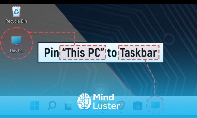Learn How to Pin This PC Icon to Taskbar in Windows 11 - Mind Luster
