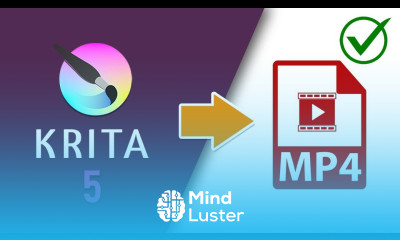 Learn How to Save Export Render Krita 5 Animation as MP4 Krita to MP4 Video - Mind Luster