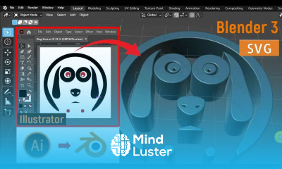 Learn How to Import Illustrator Files Logo into Blender 3 Importing SVG Files into Blender 3 ...