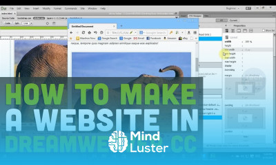 Learn How to Make a Basic Website Design In Dreamweaver CC Beginners Tutorial - Mind Luster