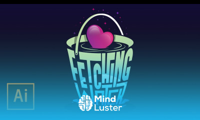 Learn Wrap Text Logo Design in Illustrator How to fit text into shape Graphic Design - Mind Luster