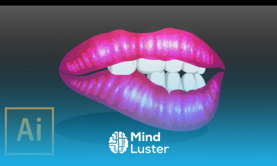 Learn Illustrator Tutorial Lips Glittering Shiny Effects Glossy Effects ...