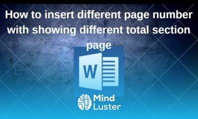 Learn Different header and footer with showing different section pages - Mind Luster