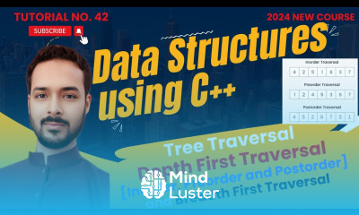 Learn Tutorial 42 Depth First Traversal Inorder Preorder Postorder and Breadth First Traversal ...