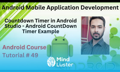Learn Tutorial 49 Countdown Timer in Android Studio Android CountDown Timer Example - Mind Luster