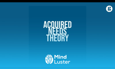 Learn Acquired Needs Theory - Mind Luster