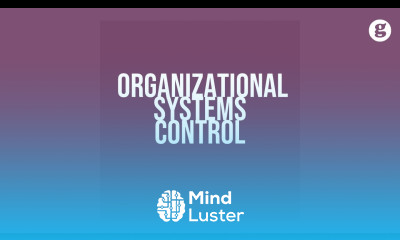 Learn Organizational Systems Control - Mind Luster