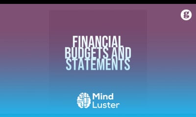 Learn Financial Budgets and Statements - Mind Luster