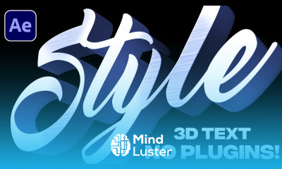 Learn After Effects 3D Text Animation Tutorial NO PLUGINS So Easy - Mind Luster