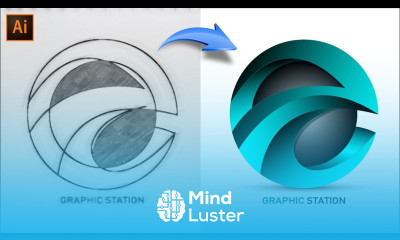 Learn Logo Design Tutorial How To Make a Logo Design Process From Sketch To Finish in Adobe ...