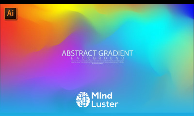 Learn Abstract Gradient Style Background Design in Adobe Illustrator CC - Mind Luster