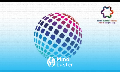 Learn Adobe illustrator Circle Pixel Logo Design Tutorial Using 3D ...