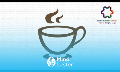 Learn adobe illustrator create a coffee logo design tutorial make a flat design in adobe ...