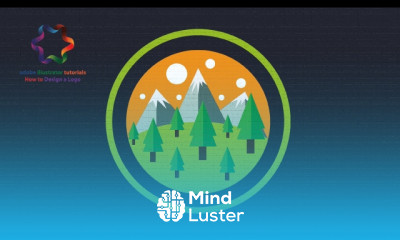 Learn Adobe illustrator Flat Design Tutorial Create a Mountain ...