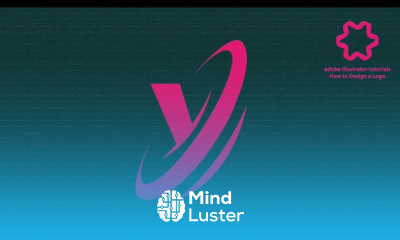 Learn Custom Letter Logo Design Tutorial Using Simple Technique Adobe illustrator logo design ...