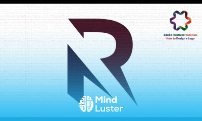 Learn Adobe illustrator CS6 How to Custom Letter R Logo Design ...