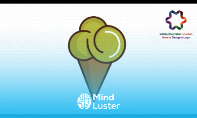 Learn Adobe illustrator Tutorial How to create simple ice cream icon design for beginners - Mind ...