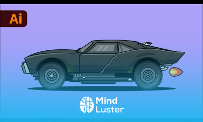 Learn How To Create Batmobile Vector Car Adobe Illustrator TUTORIAL - Mind Luster