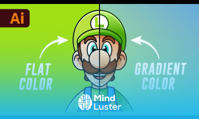 Learn Adobe Illustrator Tutorial Mastering the Gradient Tool to Create Character Illustrations ...